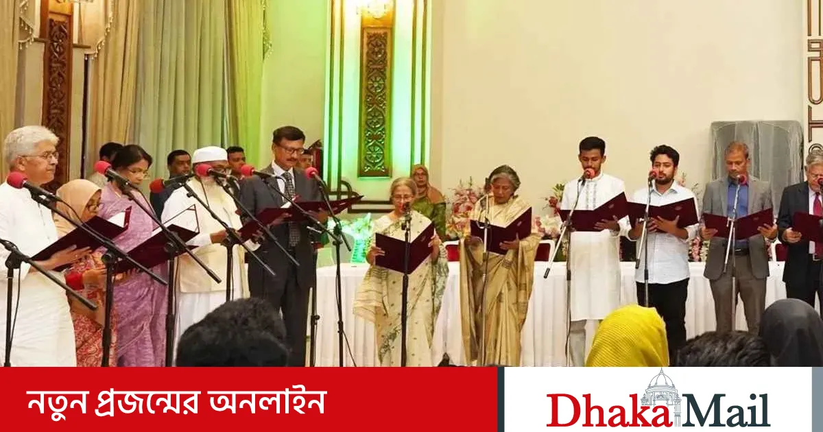 নতুন উপদেষ্টাদের শপথ সন্ধ্যা সাড়ে ৭টায়
